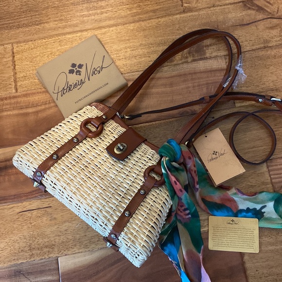Patricia Nash | Bags | Patricia Nash Spring Wicker Marcianise ...